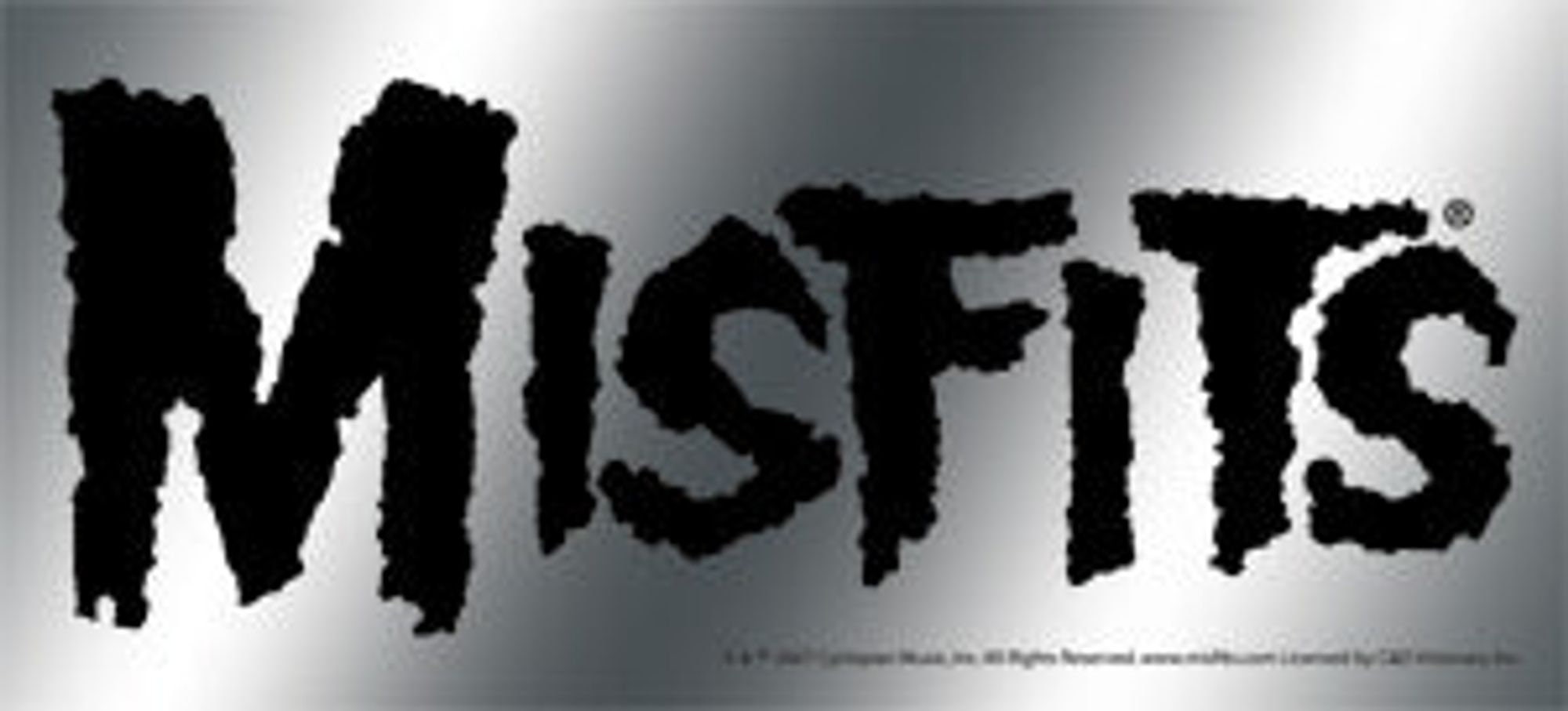 MISFITS chrome Logo Vinyl Sticker Officially | Etsy
