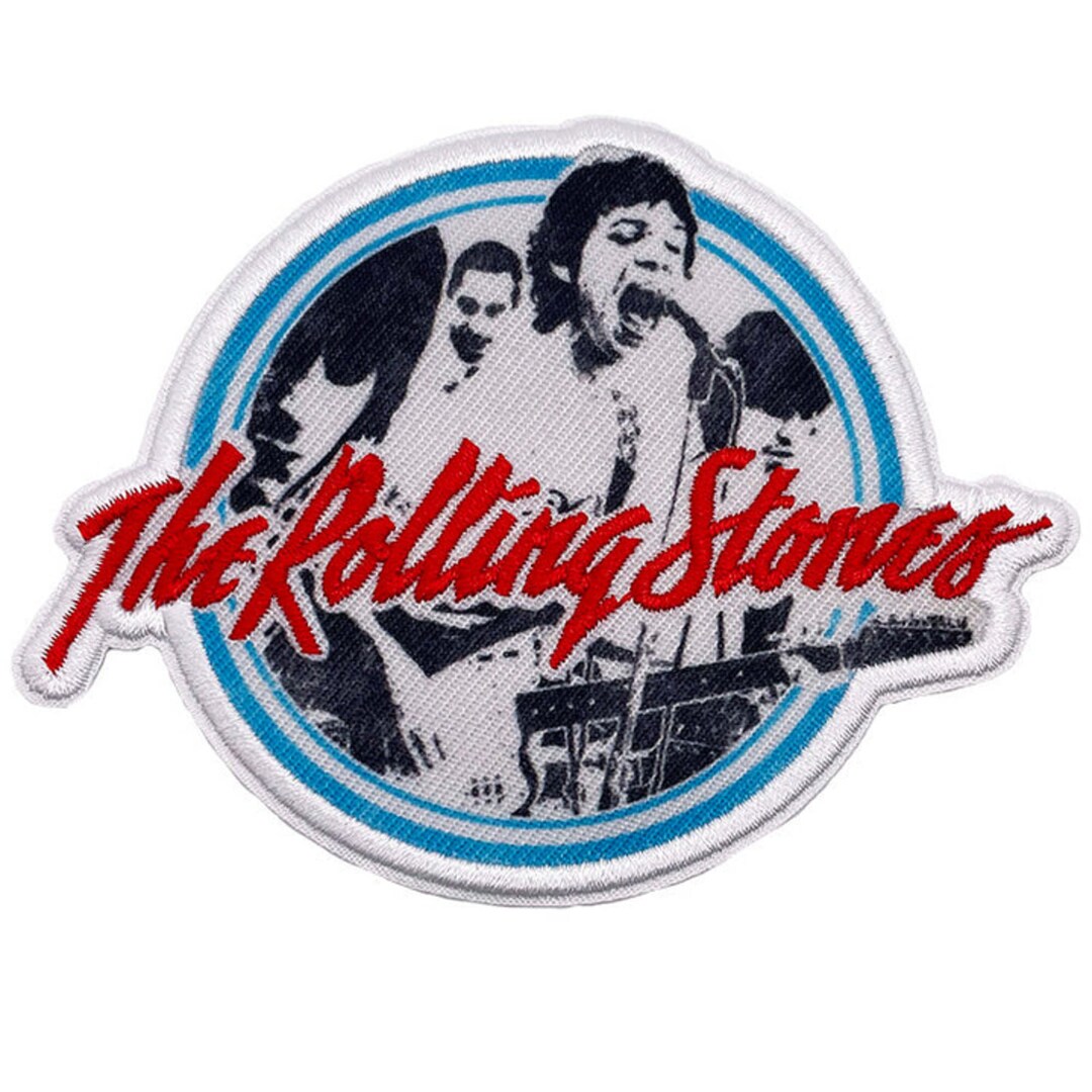 Rolling Stones Concert Poster Embroidered Patch | Officially Licensed Iron on Applique | Rock ...