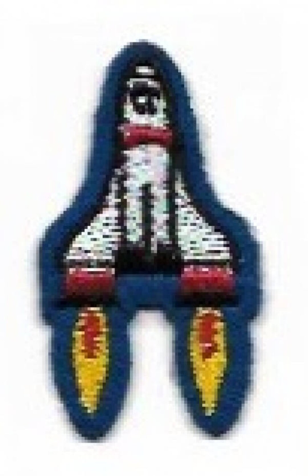 Mini Rocket Ship Embroidered Patch / Iron on Appliqué, Space Shuttle ...