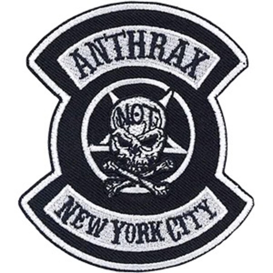 Anthrax NYC Embroidered Patch | Iron on Applique | Thrash Metal Band | Heavy Metal | Rock ...