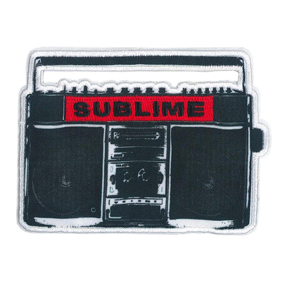 Sublime Boom Box Embroidered Patch / Iron on Applique | Officially ...