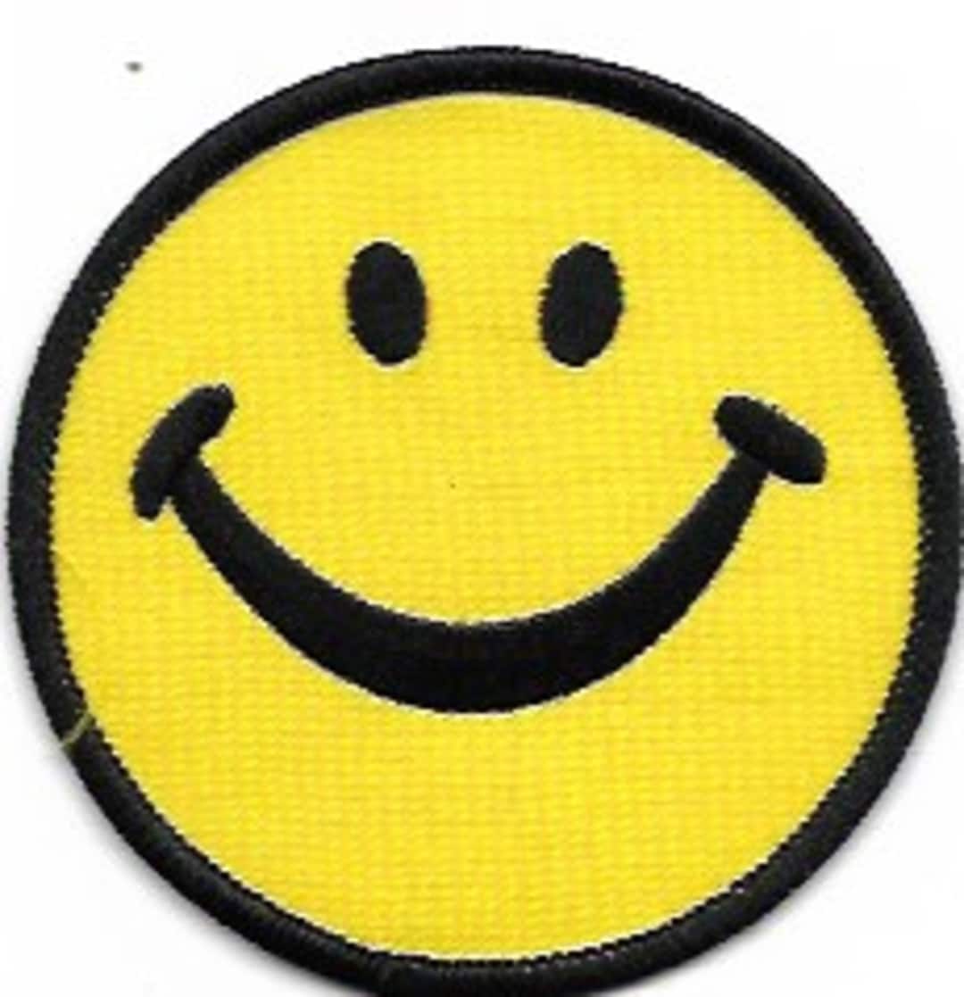 Happy Face, Smiley Face 3" Embroidered Patch / Iron on Applique ...