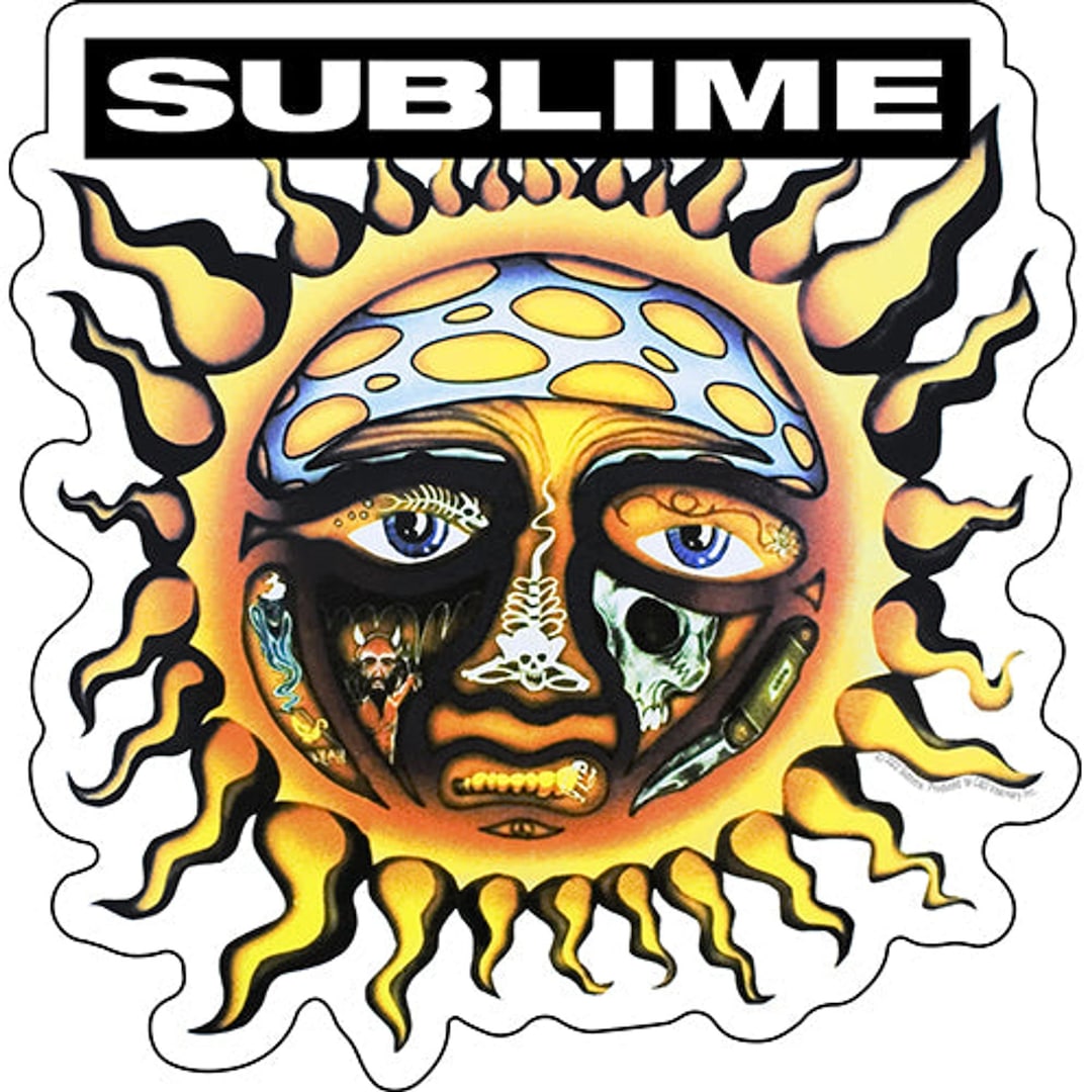 Sublime Sun Vinyl Sticker | Officially Licensed Band Merchandise ...