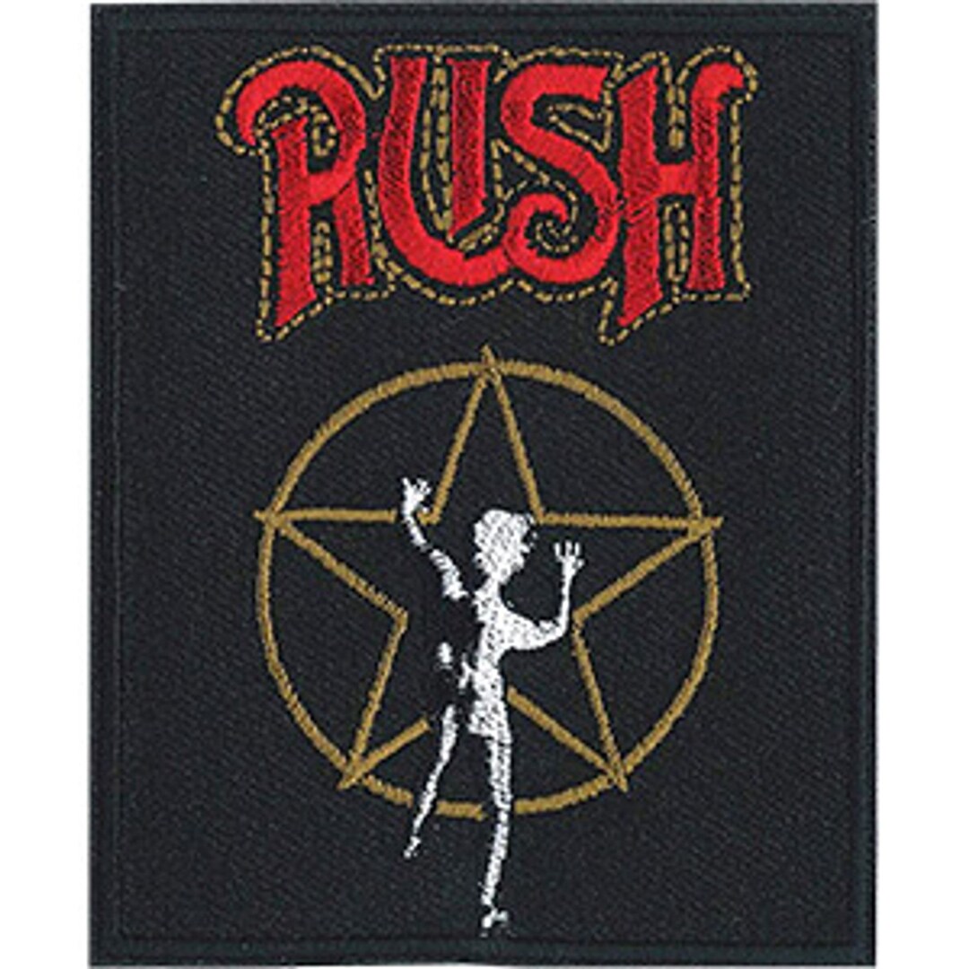 Rush Starman (with Gold Stitch) Embroidered Patch | Iron on Applique Hard Rock - Etsy