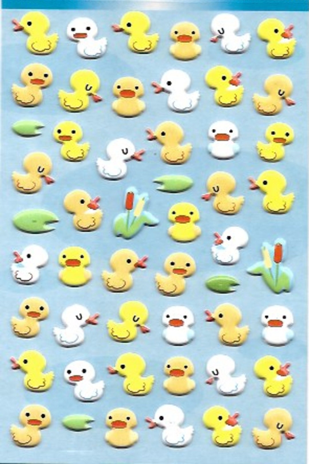 Colourful Little Ducks Puffy Sticker Set | 40 + Adorable Duckie ...