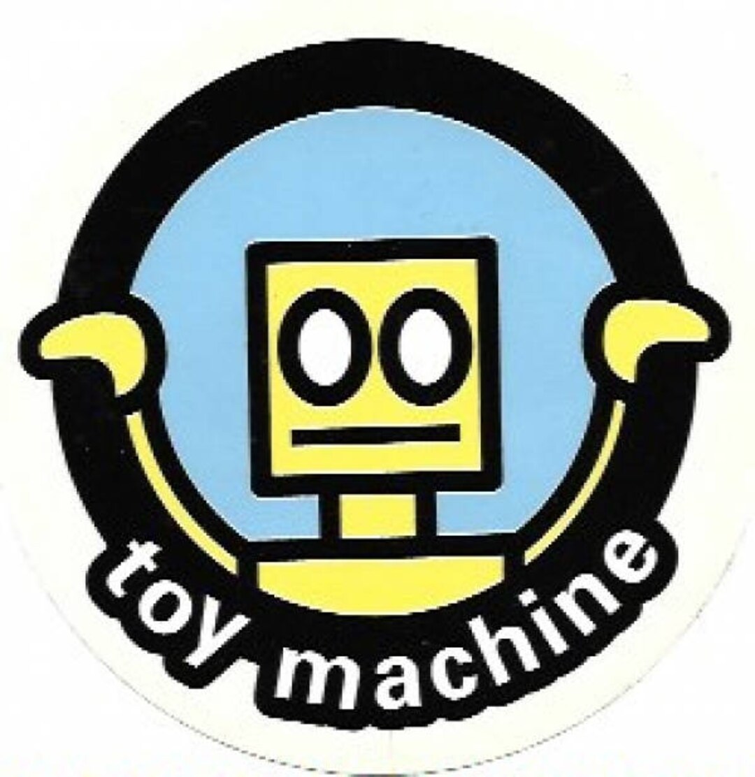Toy Machine Robot Collectible Vinyl Sticker, Vintage Skateboard Sticker ...