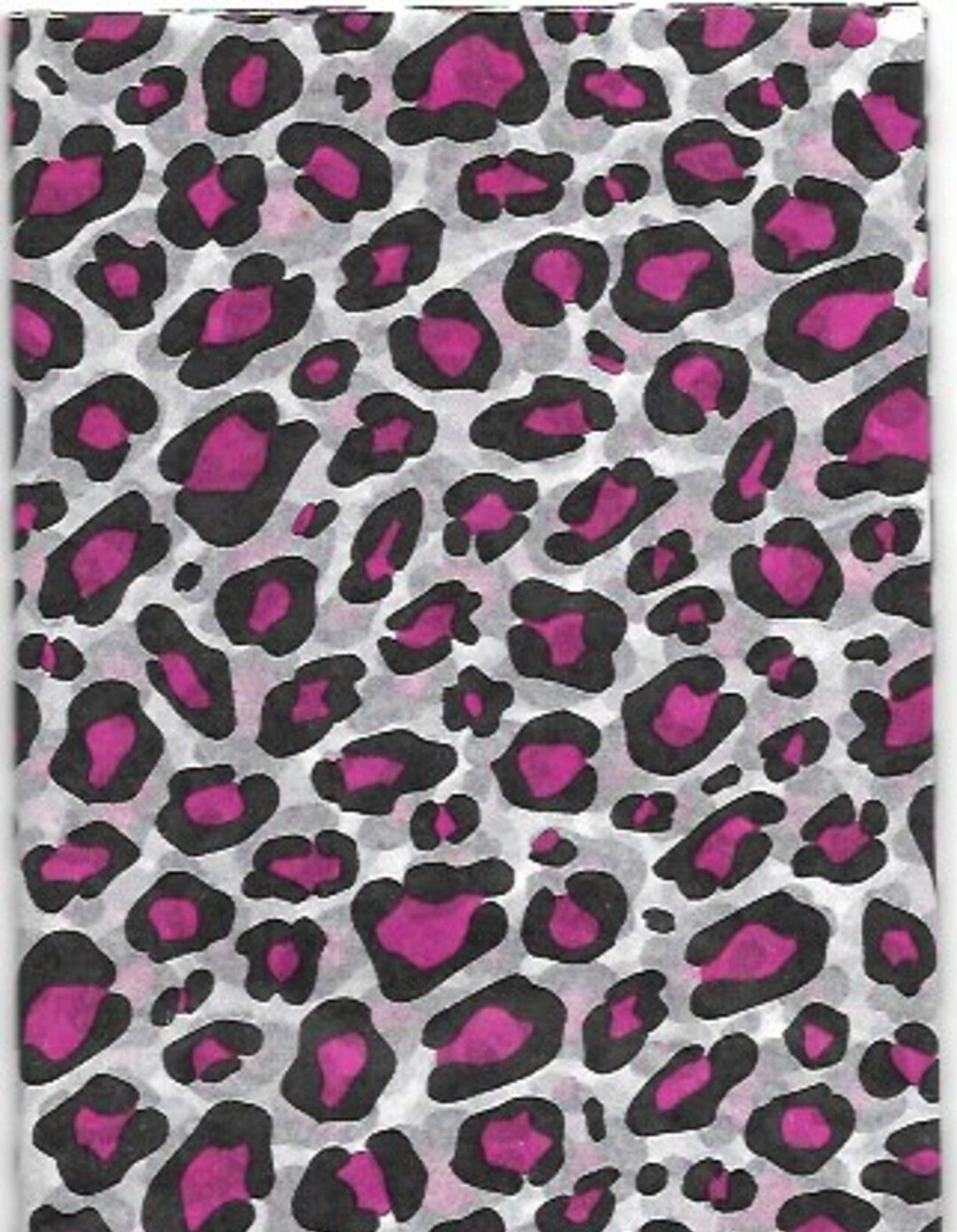 Printed Tissue Paper | Hot Pink Cheetah Tissue | Set of 6 Sheets for ...