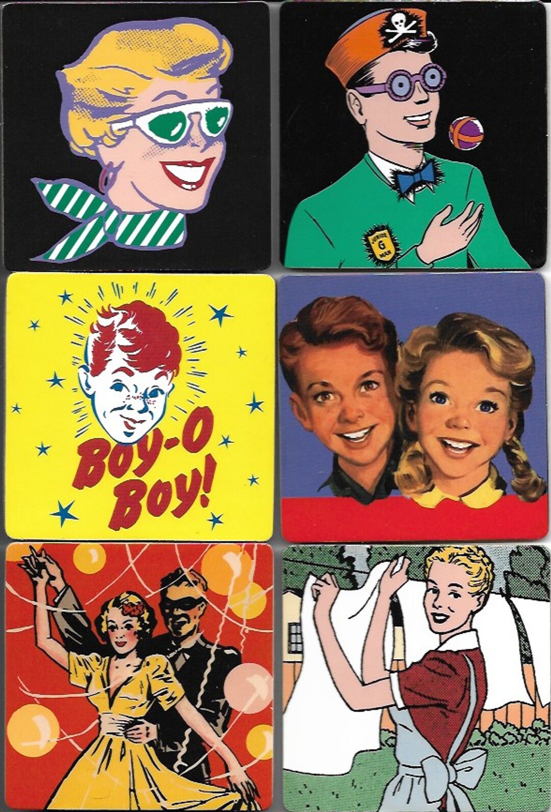 Retro Coasters | Nostalgia Assortment | New and Unused | Set of 6 ...