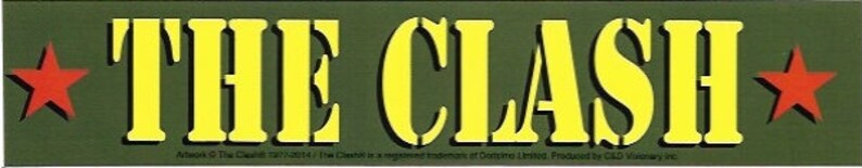 The Clash Army Logo Vinyl Sticker Officially Licensed Band - Etsy