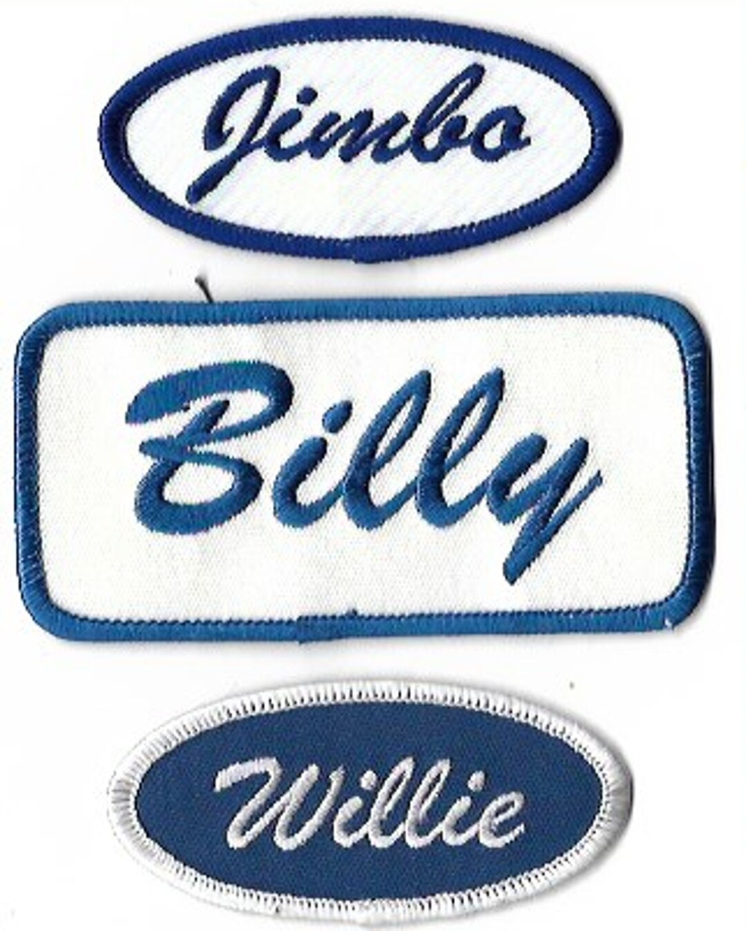 Vintage Embroidered Name Tag Patch | Iron on Badge - Etsy