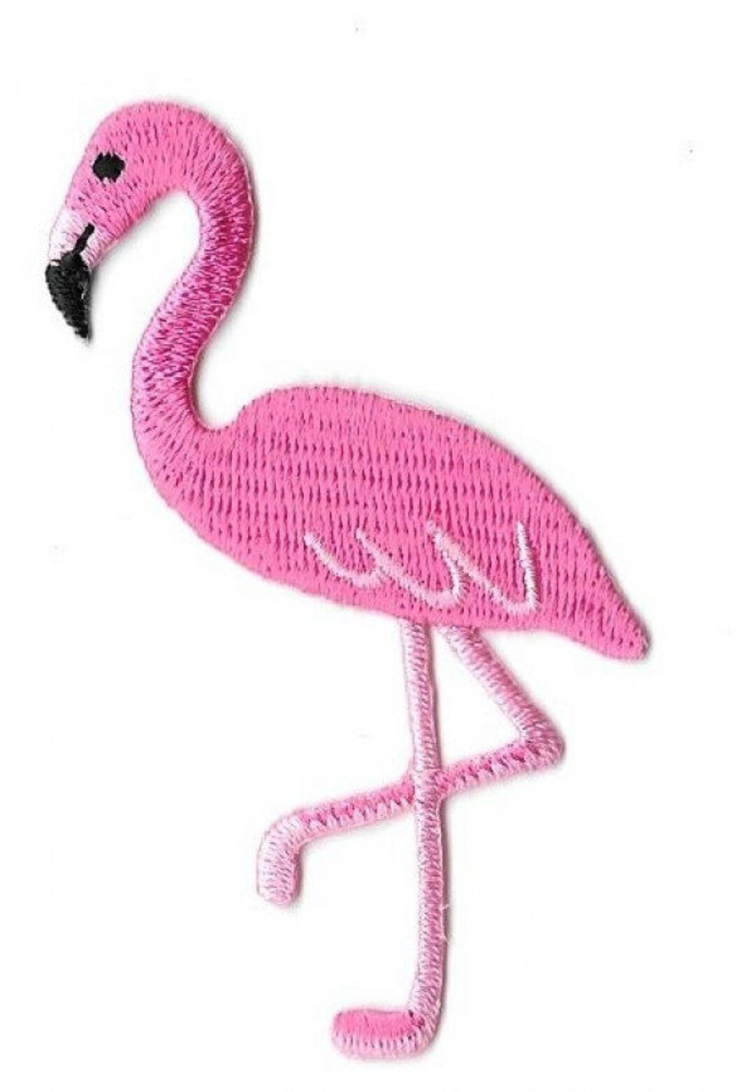 Pink Flamingo 3 Inch Embroidered Patch Iron on / Sew on Applique Badge ...