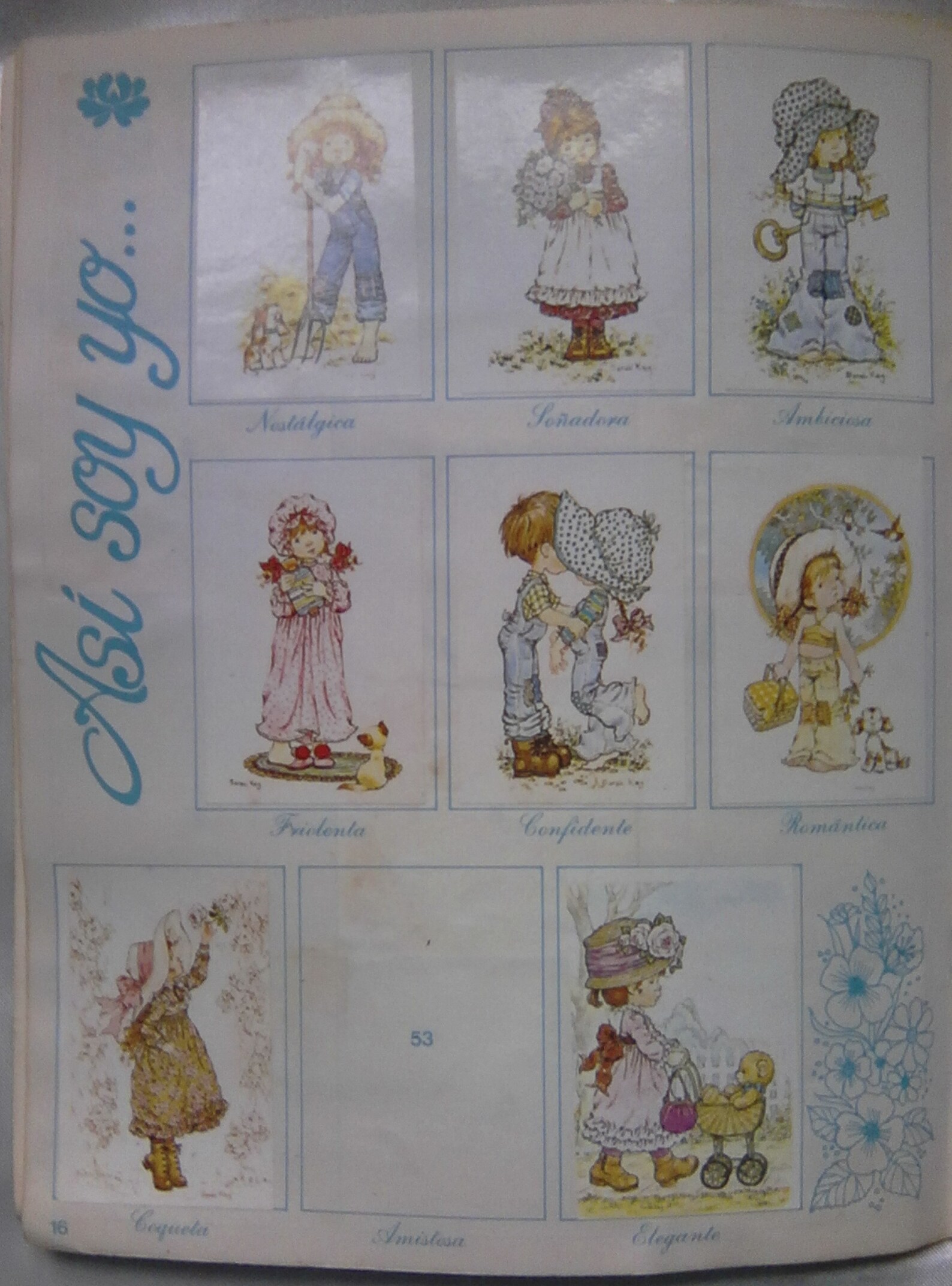 Vintage Sarah Kay Sticker Album.vintage Sticker.sarah Kay.holly Hobbies ...