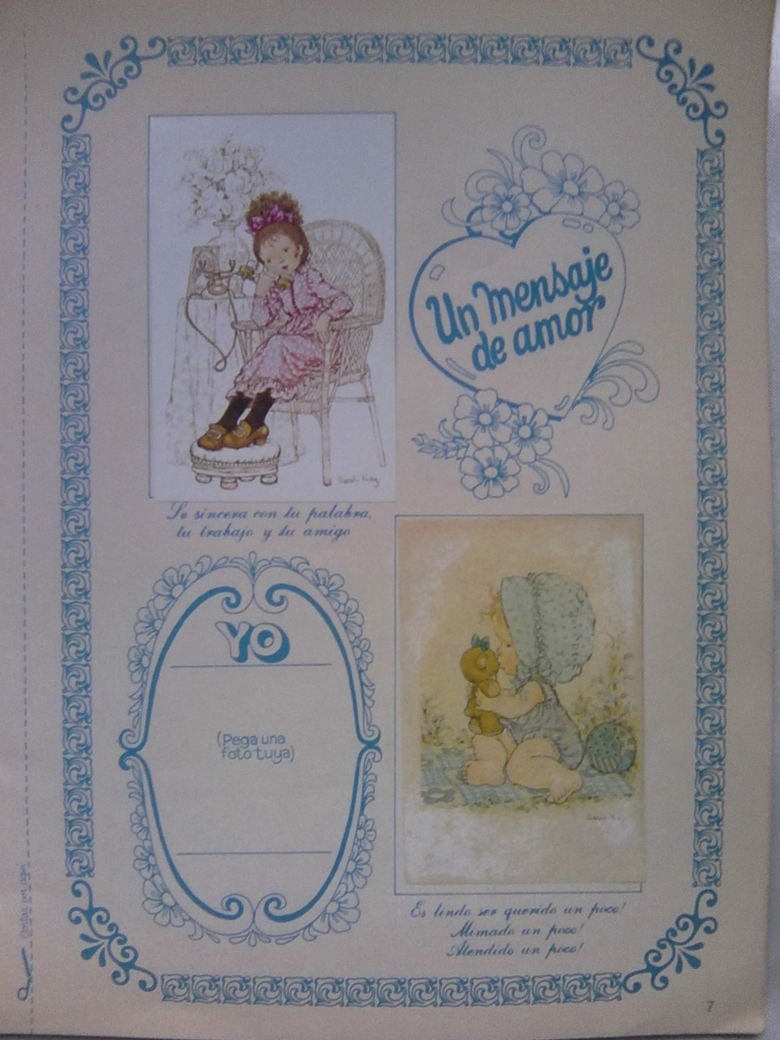 Vintage Sarah Kay Sticker Album.vintage Sticker.sarah Kay.holly Hobbies ...