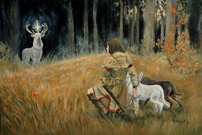 Saint Hubert Acrylic Painting, St Hubert Wall Art, Hunting Home Decor ...