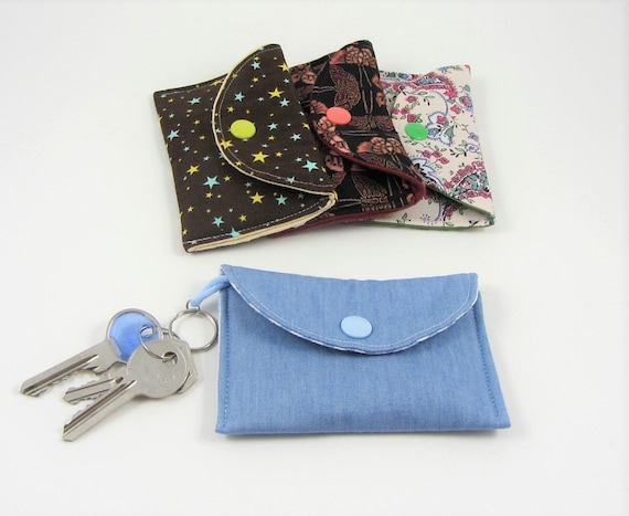 Mini Purse for Keys Choose Your Fabric Key Ring Case Small | Etsy