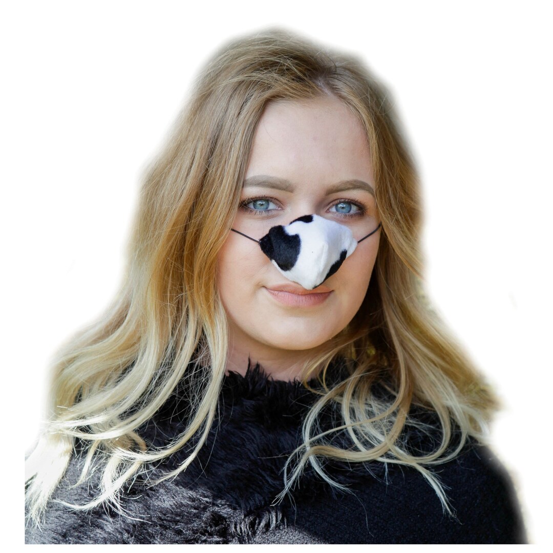 Cow Faux Fur Nose Warmer, Nose Cosy, Secret Santa, Stocking Filler ...