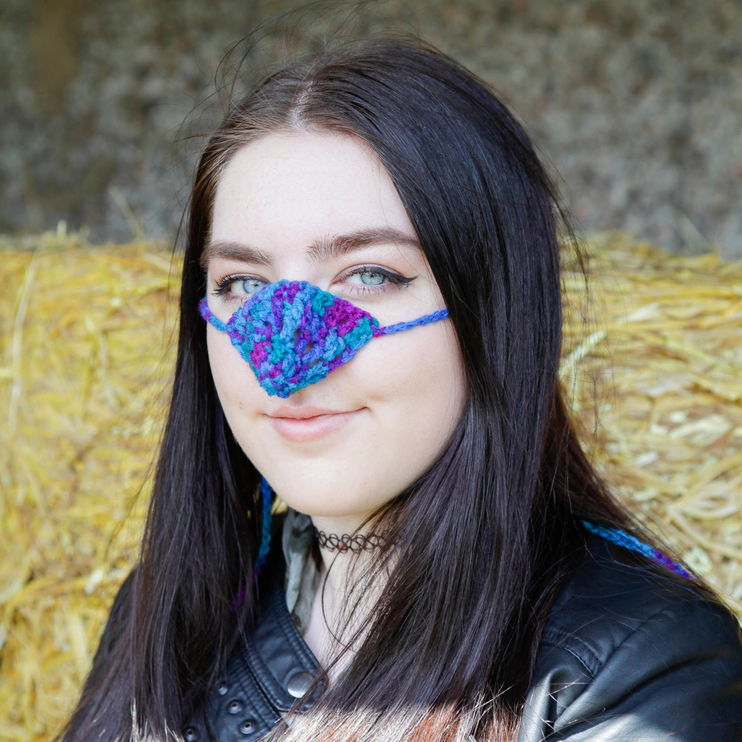 Blue Marble Nose Warmer Nosewarmer Nose Cosy Secret Santa - Etsy