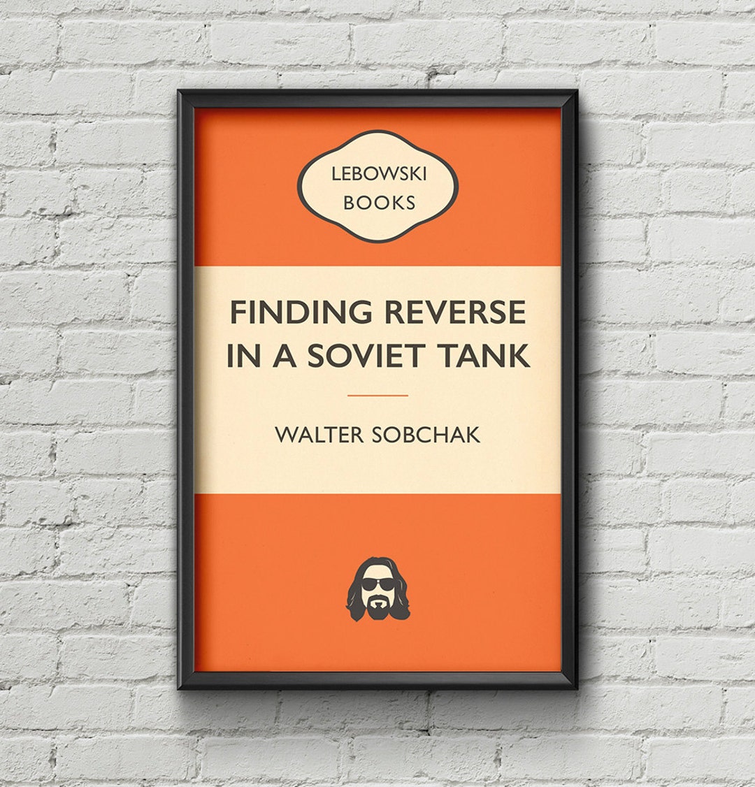 Big Lebowski Poster / Penguin Book Cover / Walter / Typography - Etsy