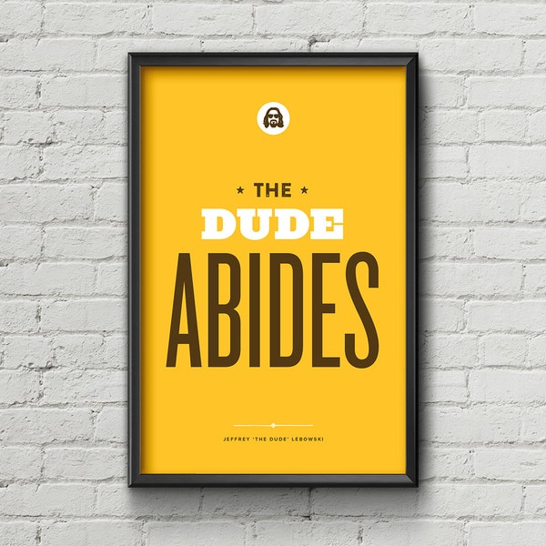 The Dude Poster - Etsy
