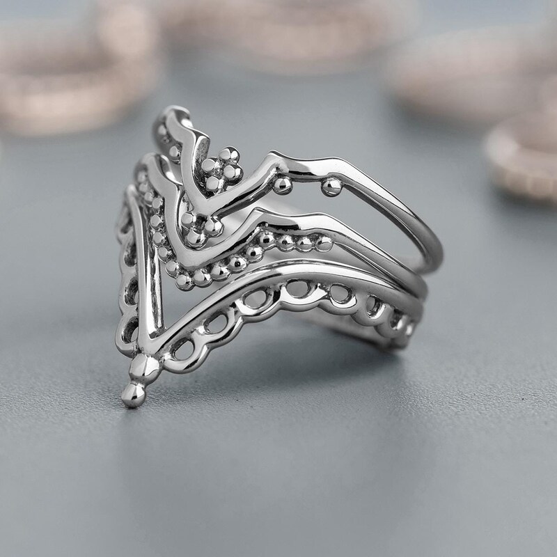 Unique Silver Ring - Etsy