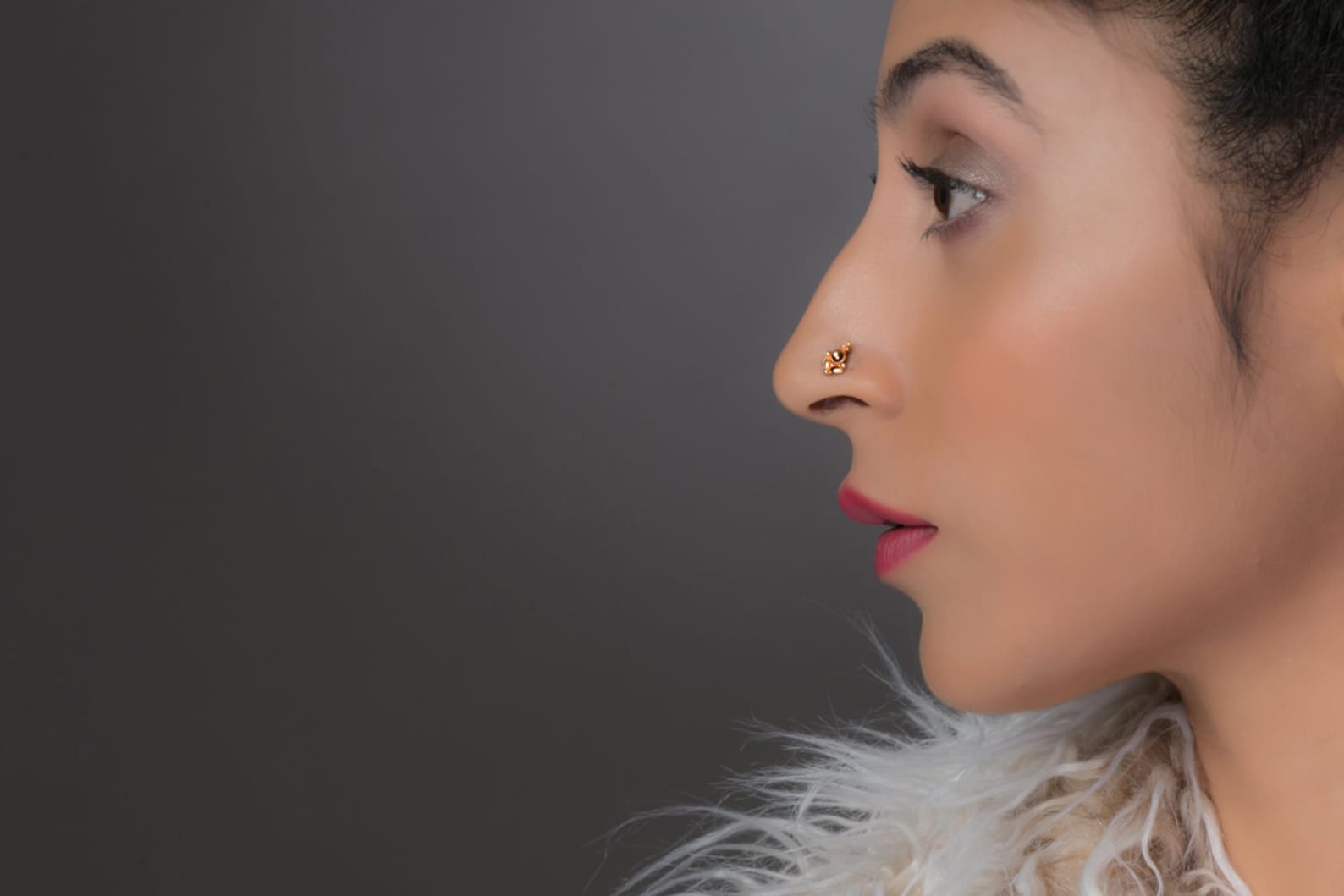 Rose Gold Nose Stud Rose Gold Nose Ring Rose Gold Piercing - Etsy