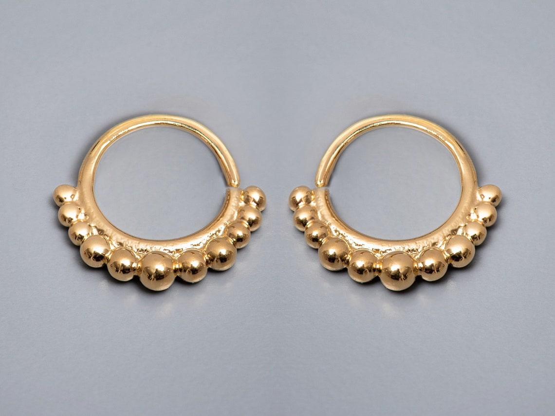 Small Gold Earrings 14k Gold Tiny Earrings Tiny Hoop | Etsy