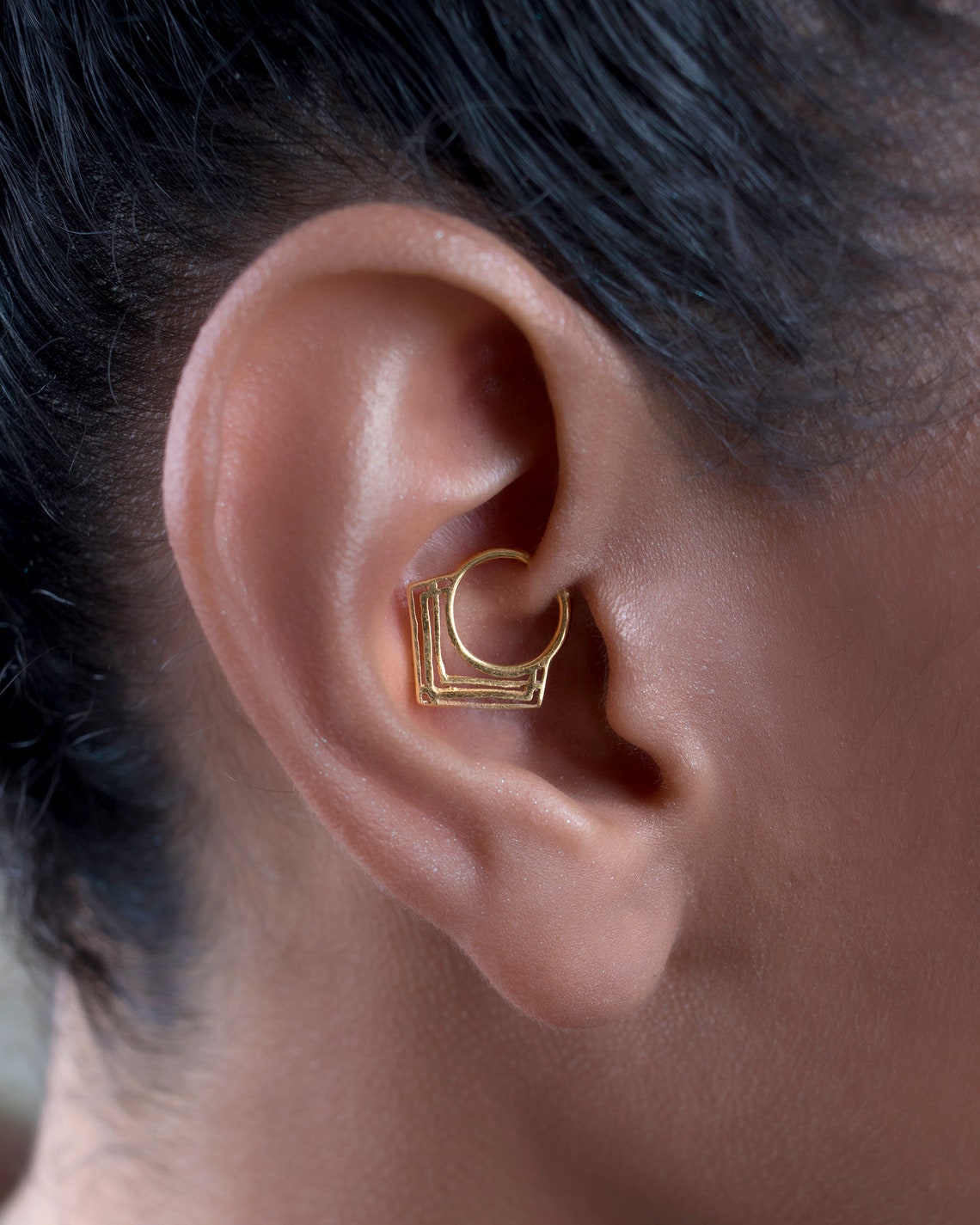 18K Gold Plating Daith Piercing V Shape Daith Earring Ear - Etsy