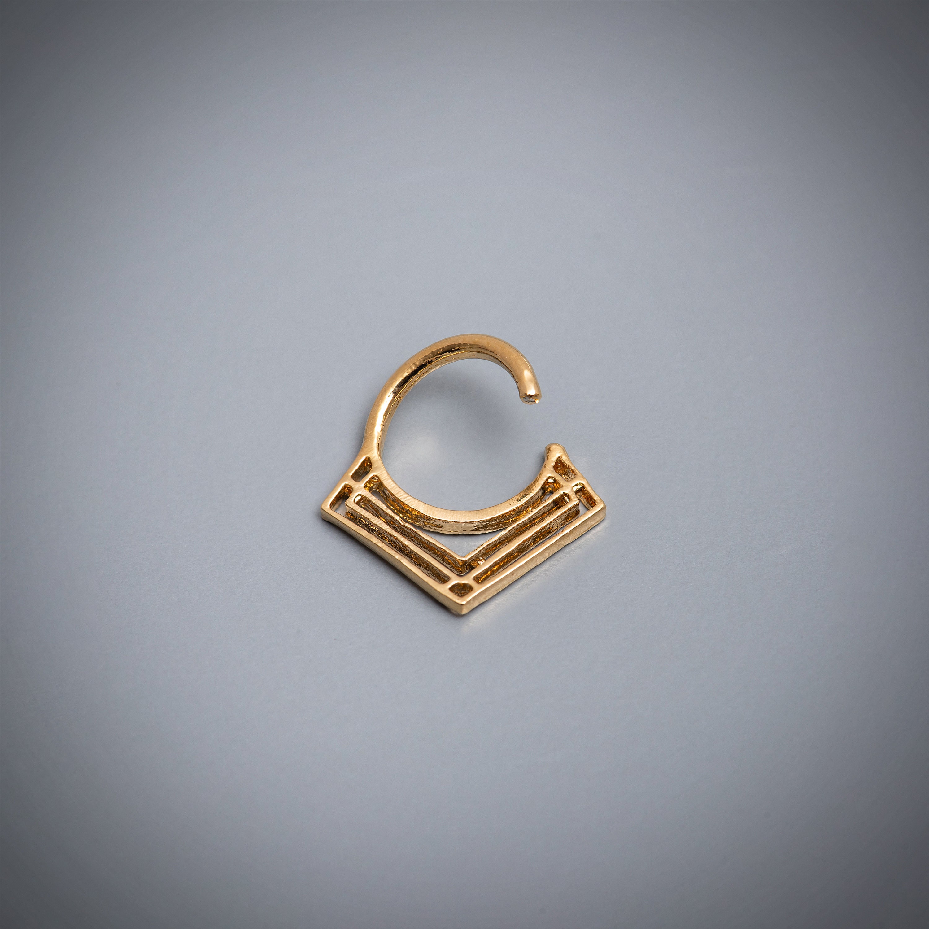 Geometric Septum Ring Gold Septum Jewelry Septum Piercing | Etsy