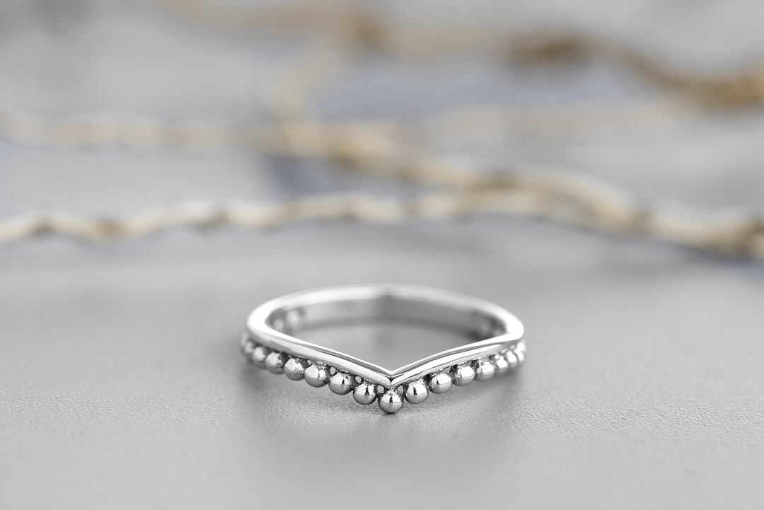 925 Sterling Silver V-shape Ring for Women, Unique Silver Ethnic Ring ...