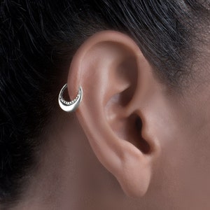 Daith Hoop, Sterling Silver Daith, Piercing Daith, Helix Earring, Upper ...