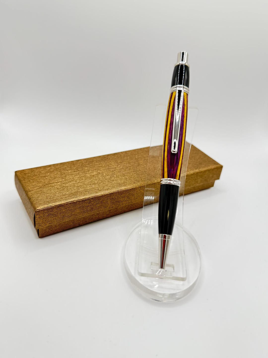 15GC - Laminated Purple and Gold Wood Pen: LSU Tigers - Etsy