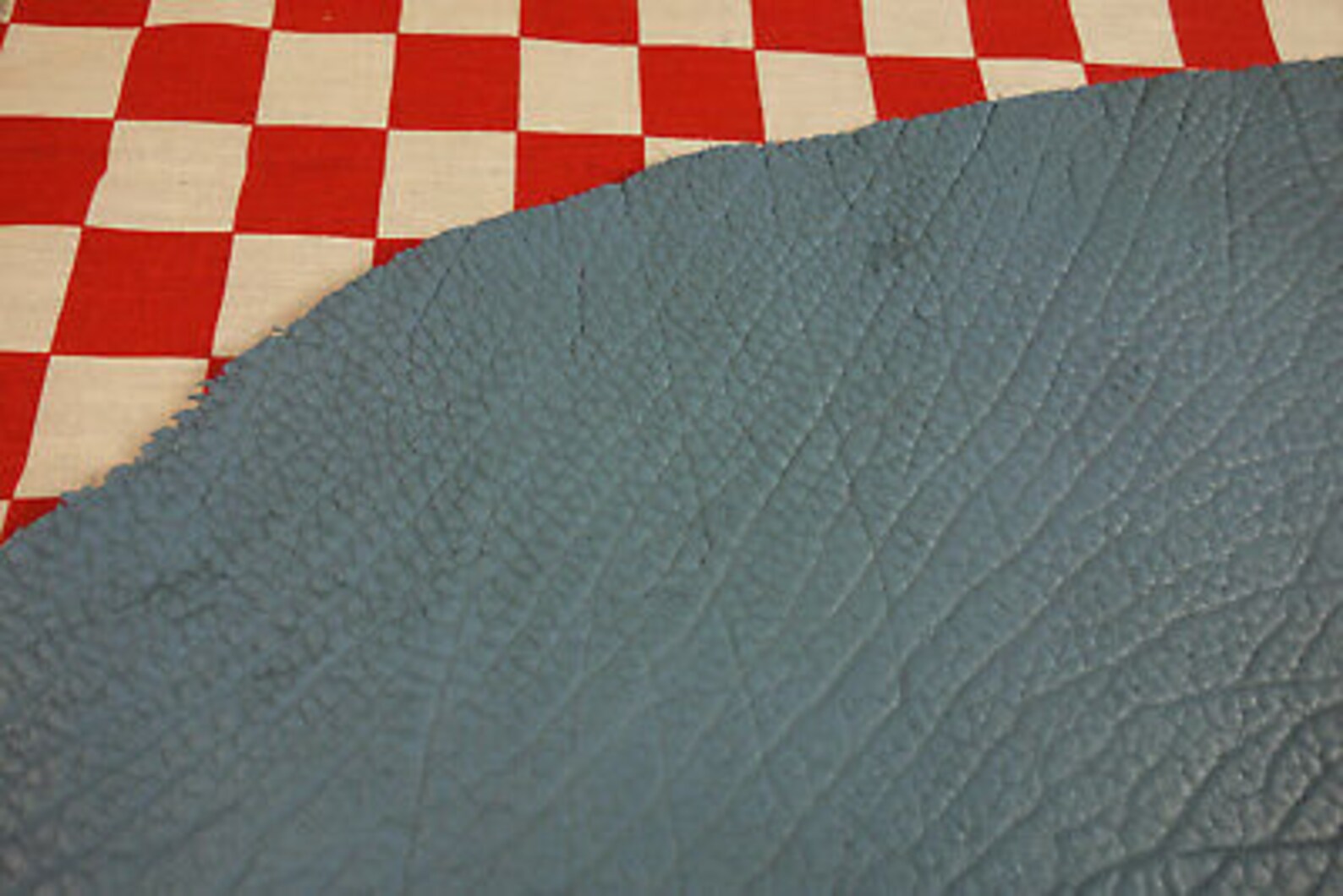 Horween Sky Blue Bison 6 Oz Leather Piece 17 X - Etsy