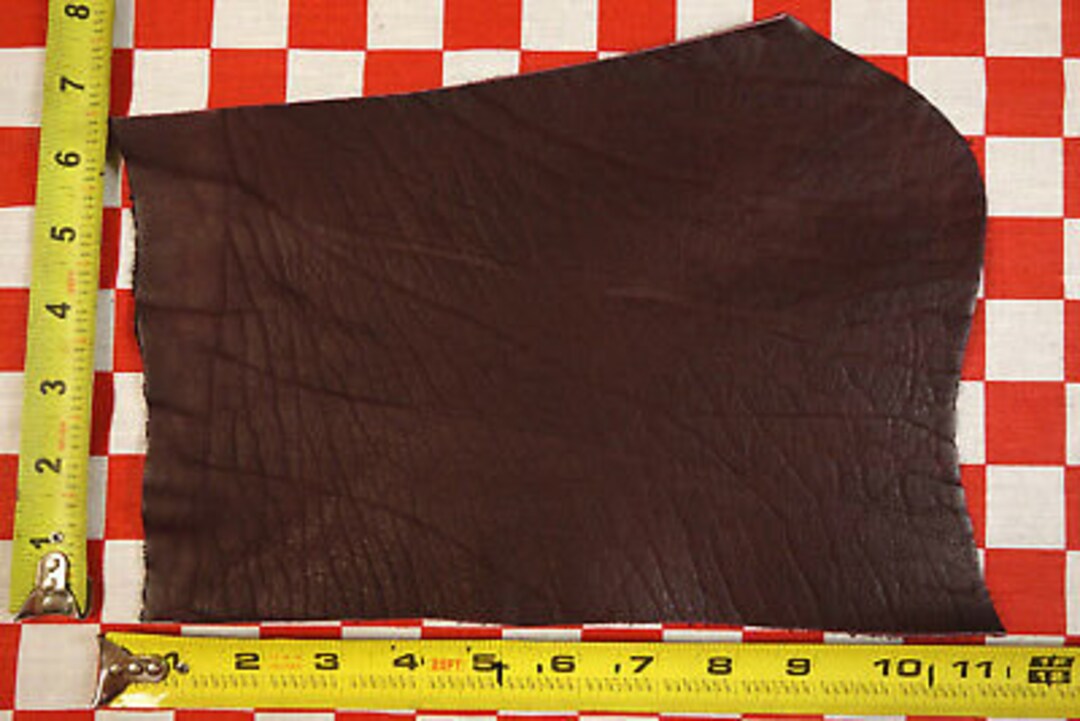 Horween Burgundy Bison 5 Oz Leather Piece, 11" X 7.5" Nat. Qlty - Etsy