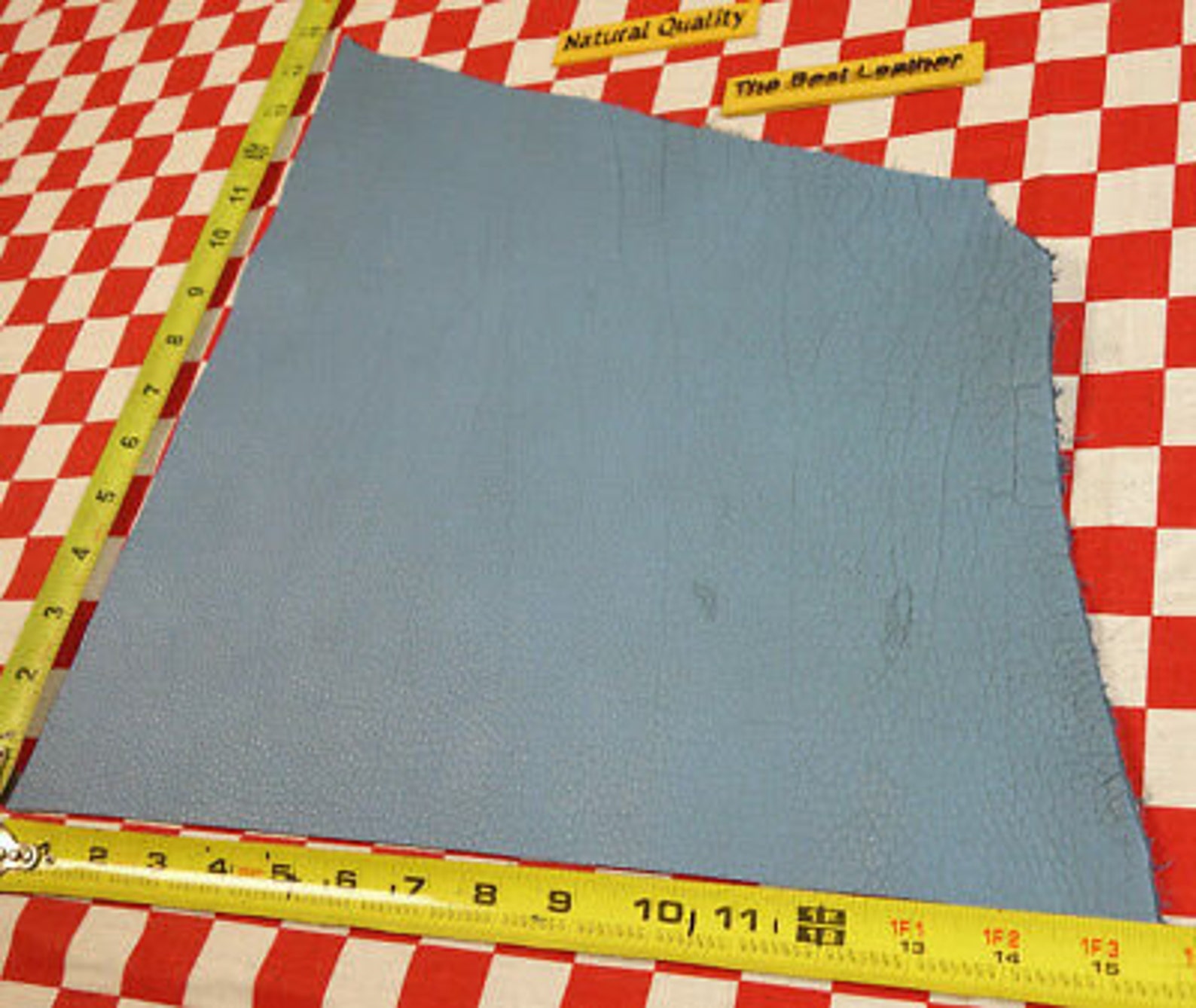 Horween Sky Blue Bison 6 Oz Leather Piece 15.5 X - Etsy