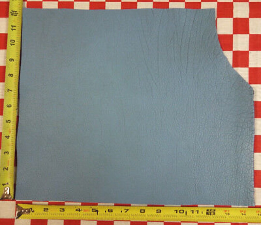 Horween Sky Blue Bison 6 Oz Leather Piece, *n, 12" X 12", Nat. Qlty. - Etsy