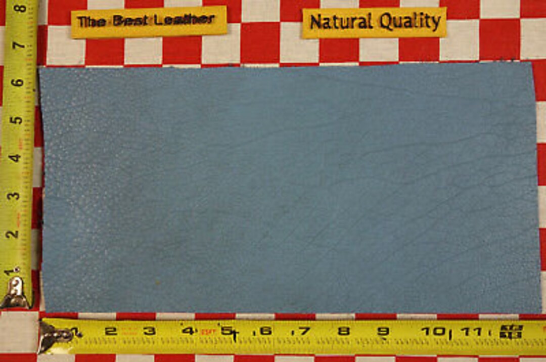 Horween Sky Blue Bison 6 Oz Leather Piece, *b, 12" X 6", Nat. Qlty - Etsy