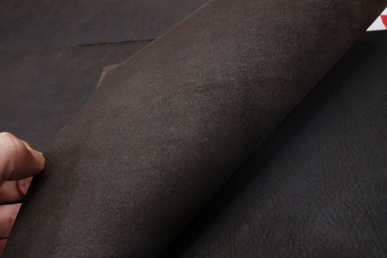 Horween Ebony Rowdy Shrunken Bison 4 Oz. Leather Cuts, Select Your Size ...