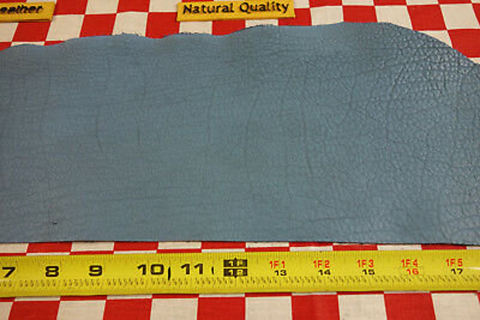 Horween Sky Blue Bison 6 Oz Leather Piece 24 X 6 | Etsy