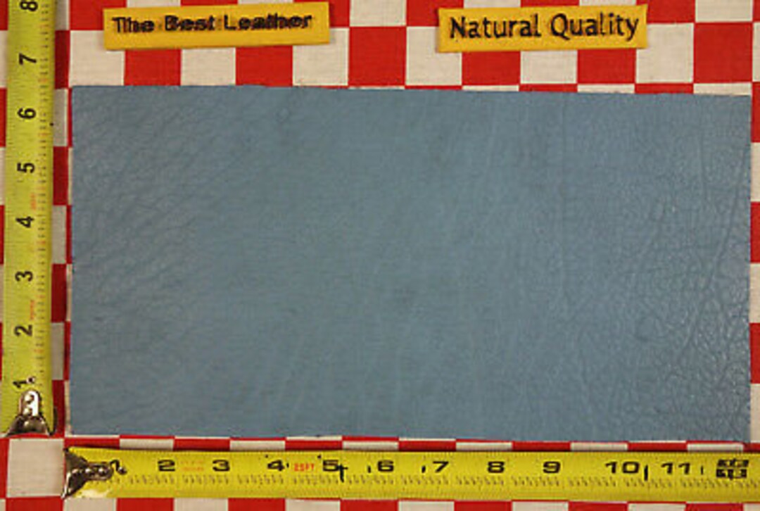 Horween Sky Blue Bison 6 Oz Leather Piece, *a, 12" X 6", Nat. Qlty - Etsy