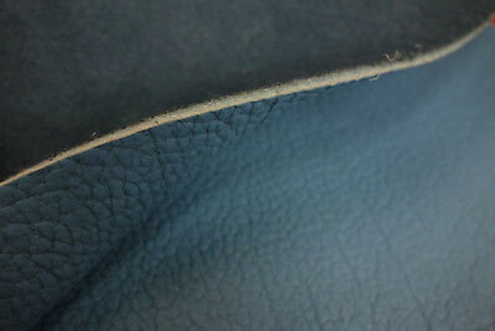 Horween Sky Blue Bison 6 Oz Leather Piece 17 X - Etsy