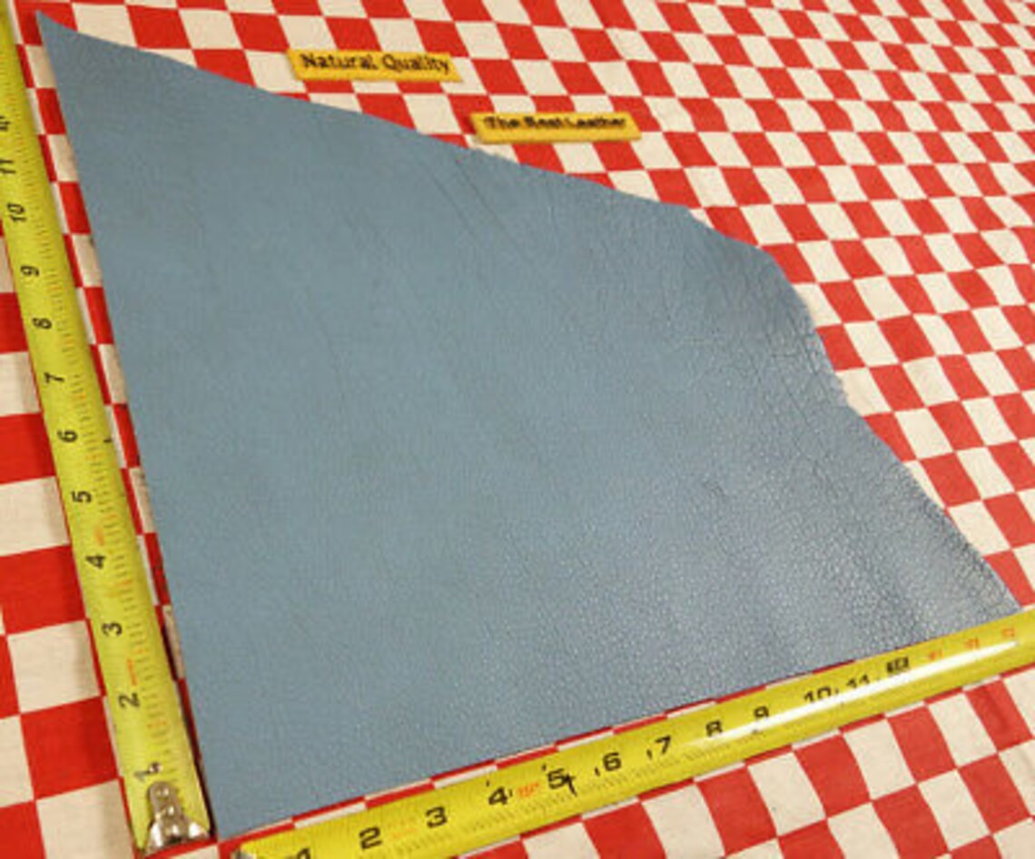 Horween Sky Blue Bison 6 Oz Leather Piece 15.5 X - Etsy