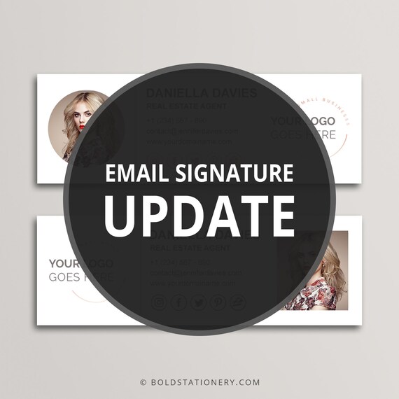 Email Signature Update/edit or Additional Company Signatures | Etsy