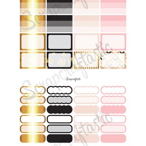 Roses Are Gold Printable Planner Stickers - Etsy