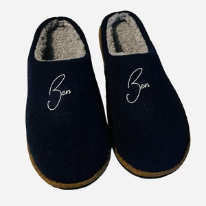 Personalised Mens Slippers, Men’s Slippers, Grandad Gift, Best Daddy ...