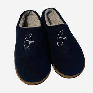 Personalised Mens Slippers, Men’s Slippers, Grandad Gift, Best Daddy ...