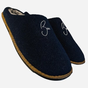 Personalised Mens Slippers, Men’s Slippers, Grandad Gift, Best Daddy ...