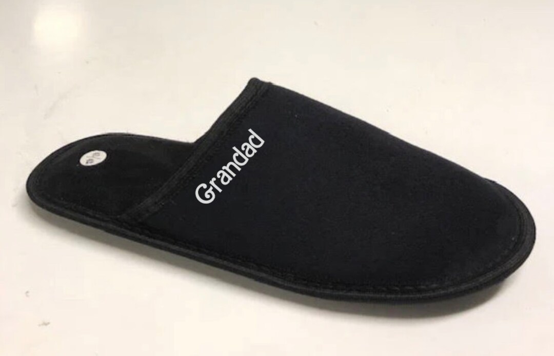 Personalised Mens Slippers, Dad Gift, Grandad Gift, Brother, Uncle ...