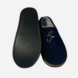 Personalised Mens Slippers, Men’s Slippers, Grandad Gift, Best Daddy ...