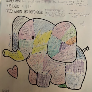 Goal-ephant: Adorable Printable PDF to Help You Achieve Your Goals! - Etsy