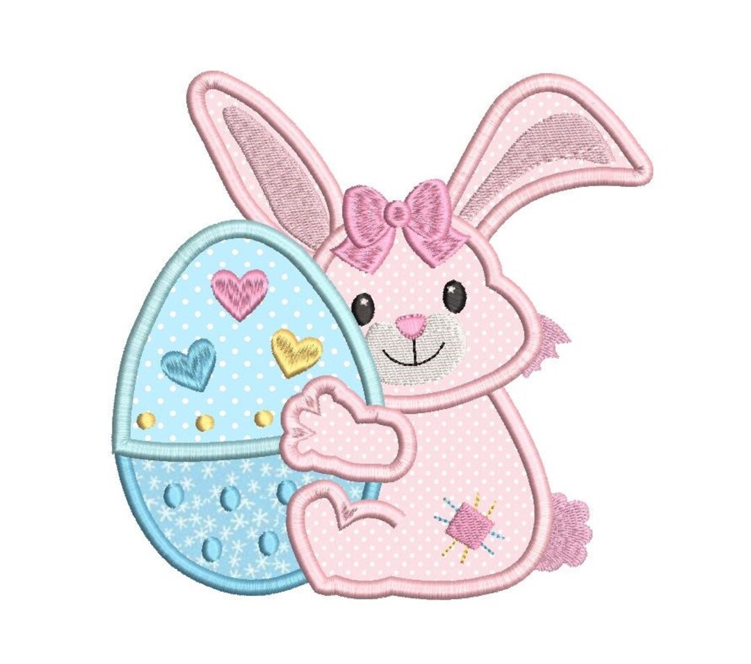 Easter Bunny Embroidery Design, Bunny Applique, Baby Bunny, Girl Bunny ...